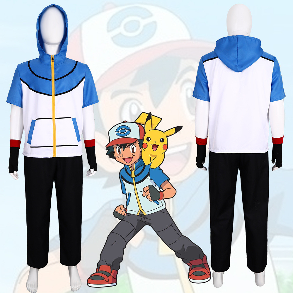 PokéMon Ash Ketchum Cosplay Costume Pok é Ball Set Stage Performance ...