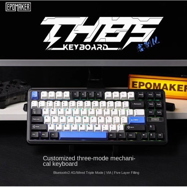 EPOMAKER TH85 three-mode hot-swappable mechanical keyboard | Shopee Malaysia