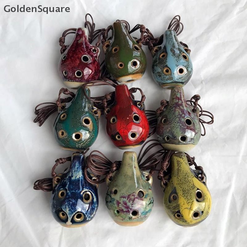 GG 6 Hole Small Ocarina Flute Beginner Instrument Tourist Souvenir ...