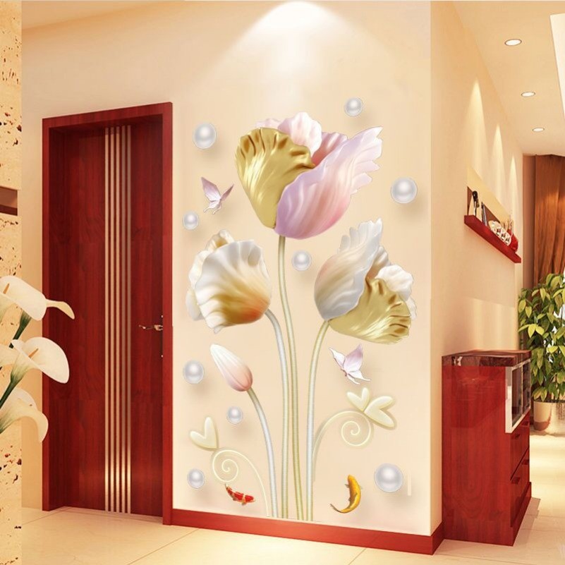 3D Wallpaper Adhesive Wall Decor Wall Sticker Design PVC Wallpaper ...