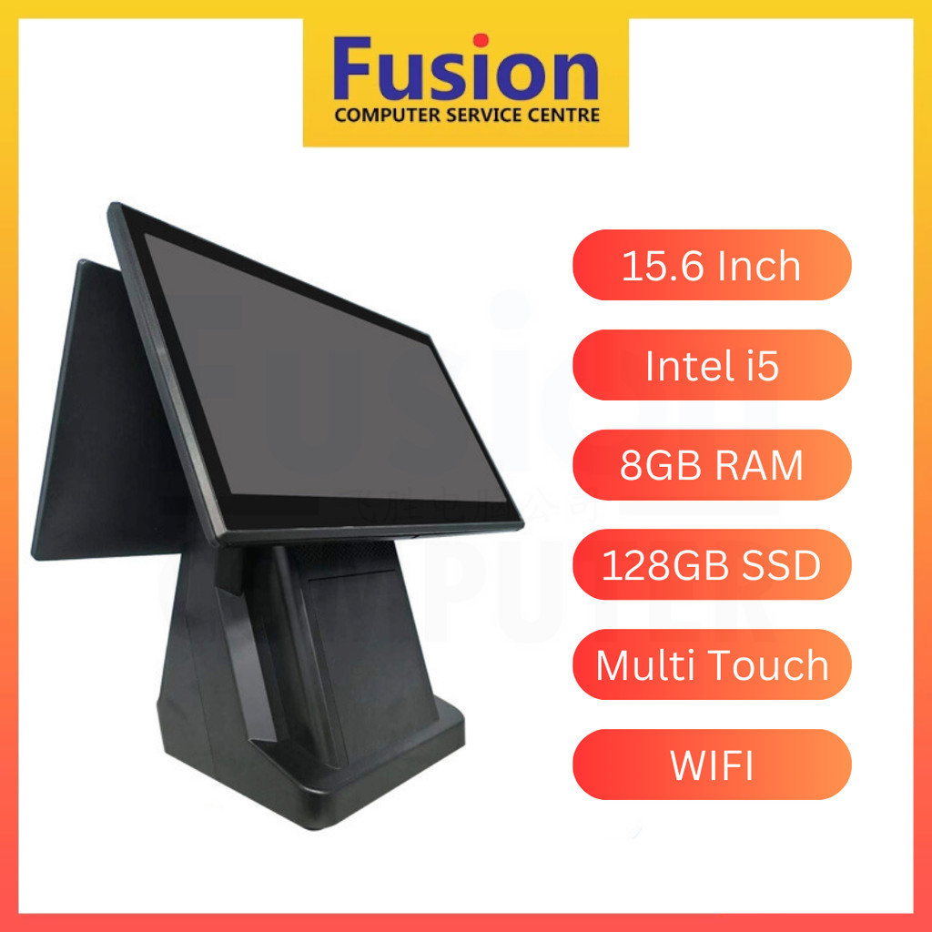 15.6 Inch Touchscreen POS System Cash Register Cashier FnB F&B Retails ...