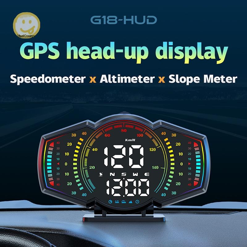 VastCourse Car HUD GPS Head Up Display Speedometer Altimeter Slope ...
