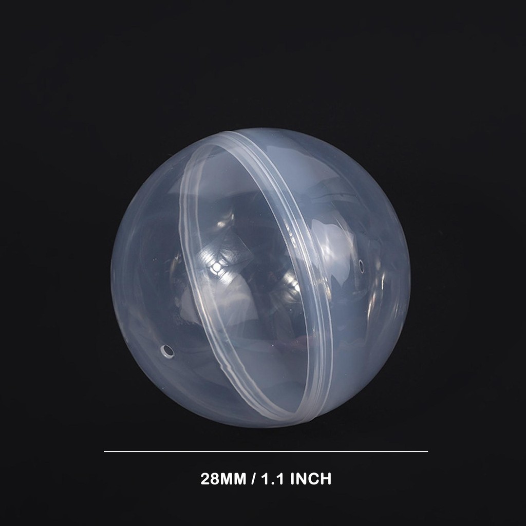 Fully Transparent Ball Machine Round Gashapon Plastic Easter Ornament ...