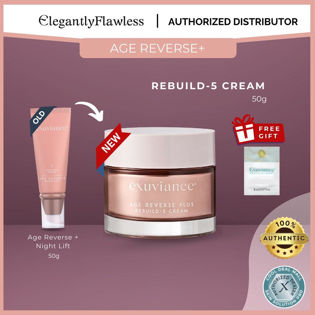 Exuviance AGE REVERSE + Rebuild-5 Cream | 50g | Shopee Malaysia
