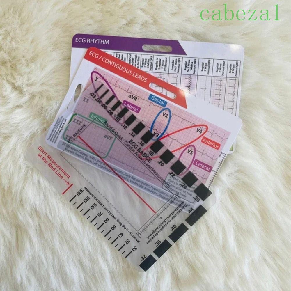 CABEZA Ecg Self Measuring Ruler, Plastic ECG/EKG Interpretation Ecg/ekg ...