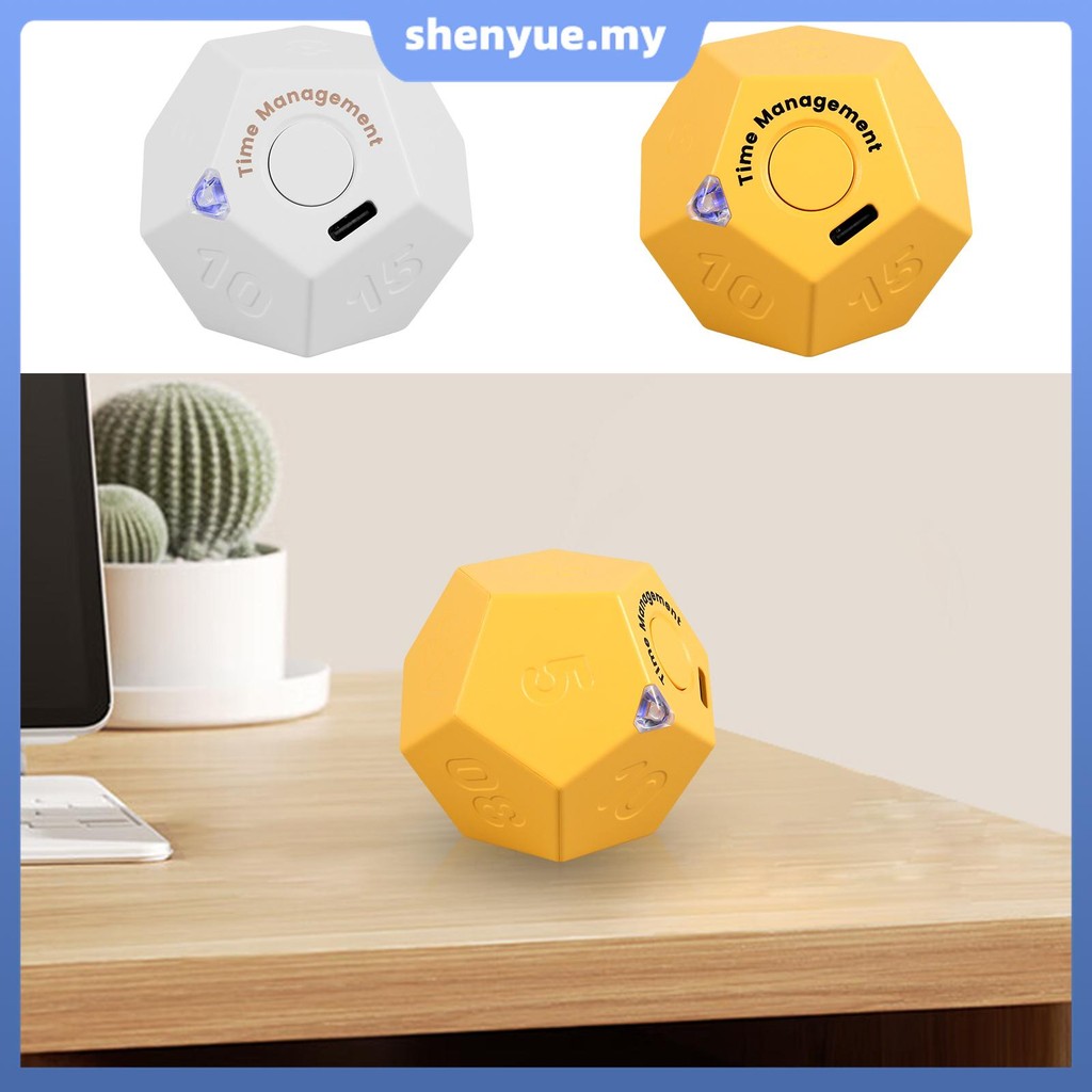 Cube Timer 450mAh Rechargeable Mini Time Management Cube 2 Alarm Mode ...