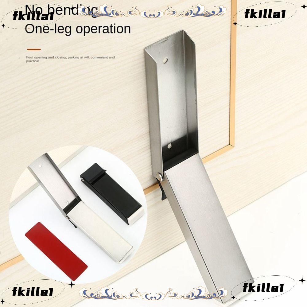 FKILA Folding Door Stop, Sound Dampening Self Adhesive Door Wedge, Anti ...