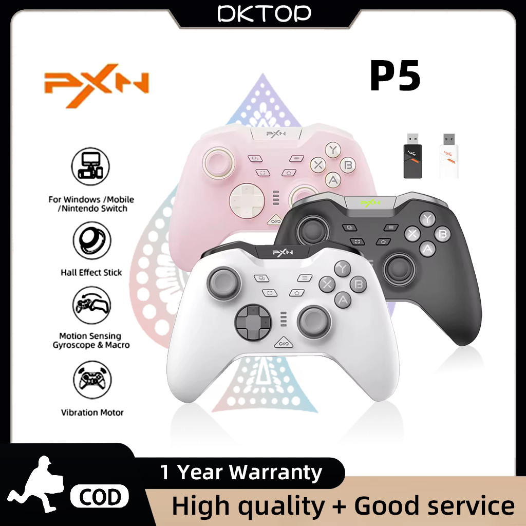 PXN P5 Gamepads Wireless Bluetooth Gaming Controller for PC Windows ...