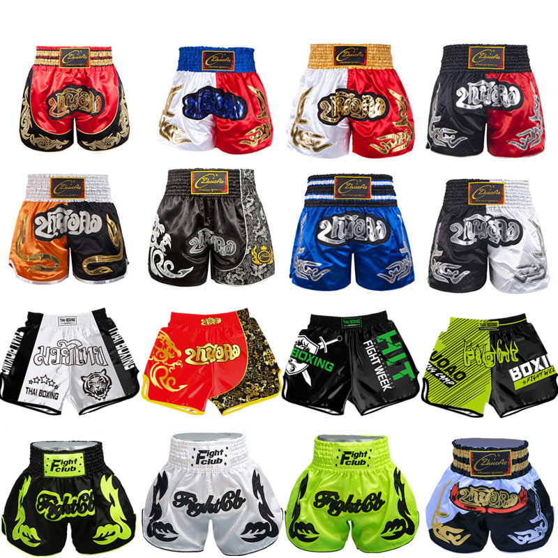 Box Boxing Pants Sanda Suit Training Fighting Shorts Muay Thai Pants ...