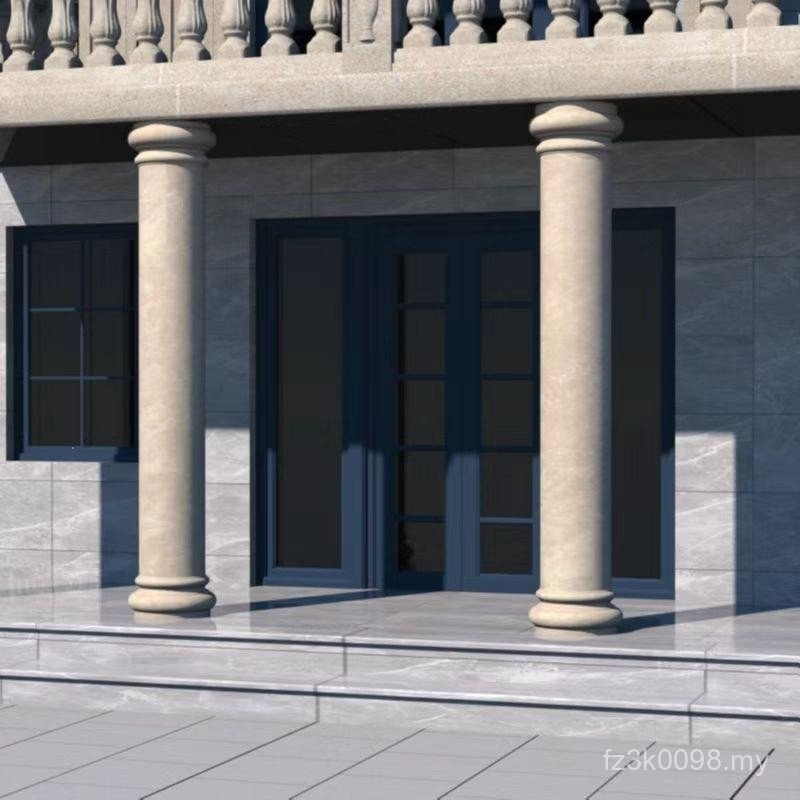 Glossy Wall Column European Style Column Roman Door Decoration Sticker ...