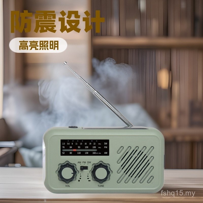 Engkol Tangan Pencegahan Bencana Penuh Lampu Suluh Radio Kuasa Suria ...