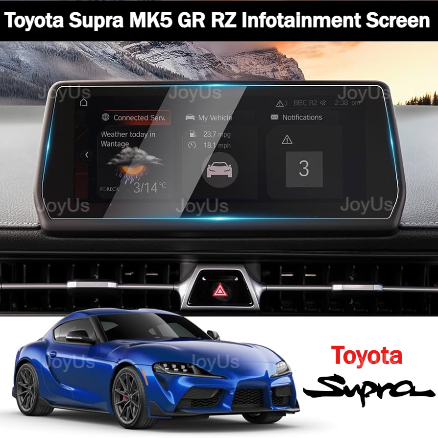 Toyota Supra MK5 GR RZ (2020-2024) Infotainment Screen Tempered Glass Navigation Screen ...