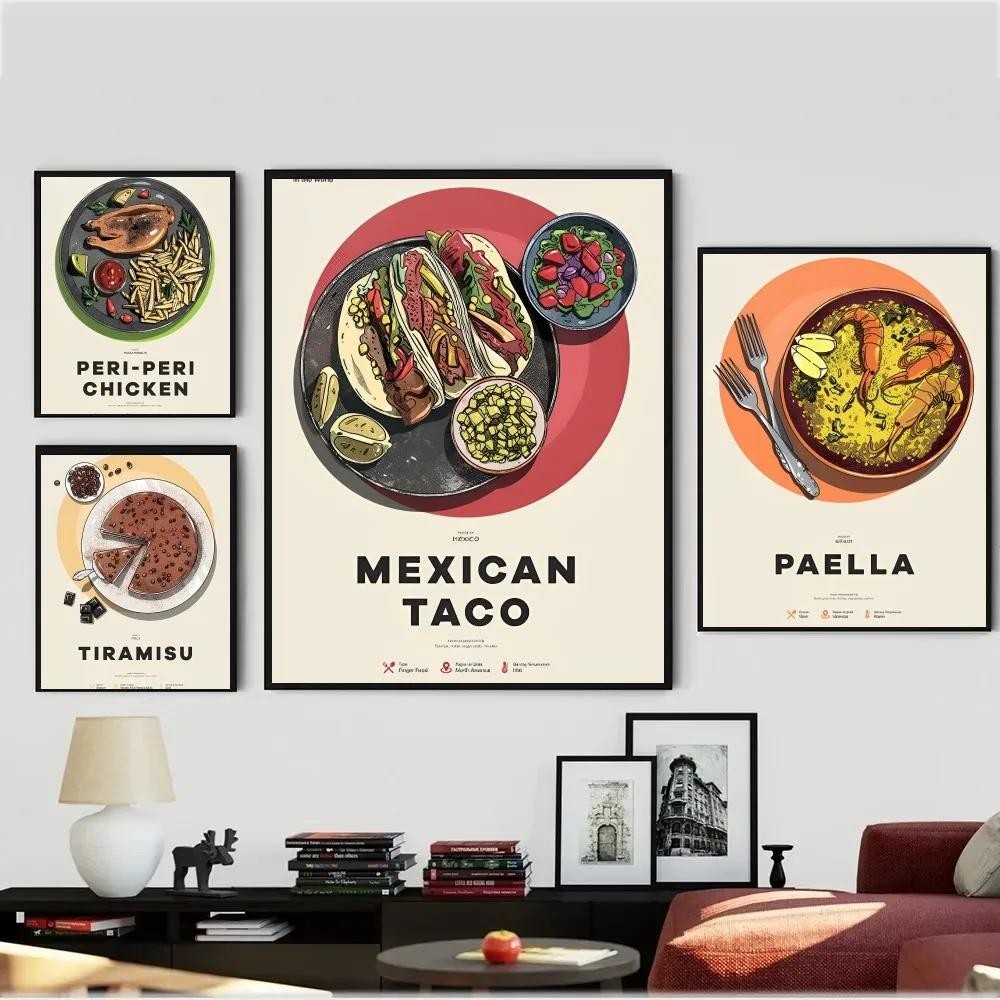 Poster Makanan Jepun Korea Vintage | Seni Dinding Menarik | Sticker ...