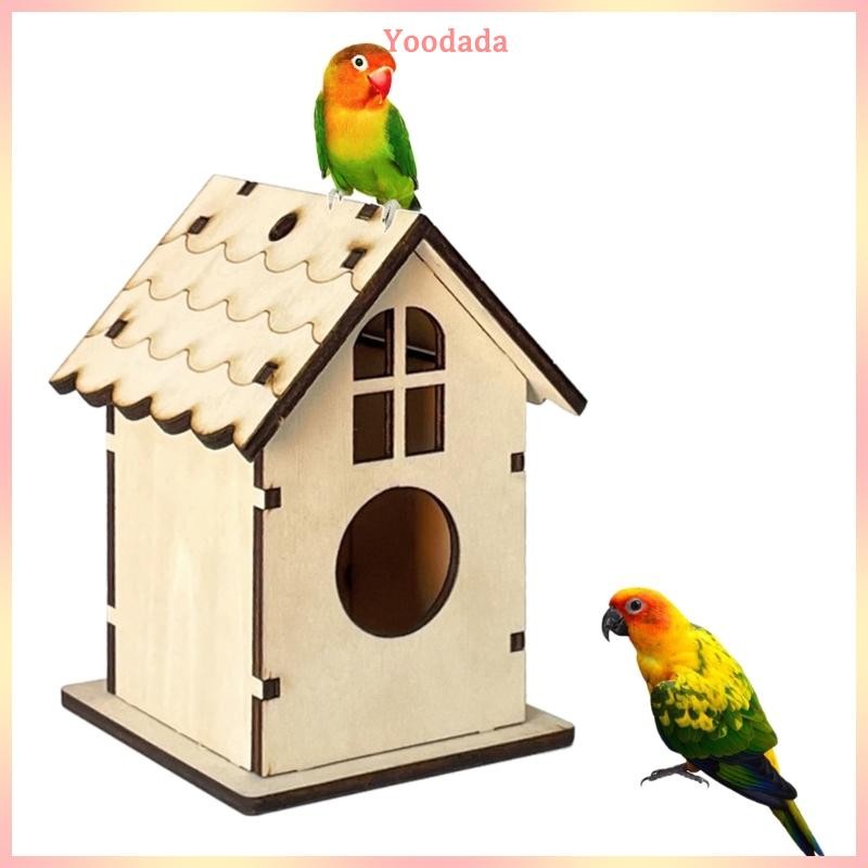 Yoo Parrot Cage House Cage Nesting Box Nest Cage Standing Hideouts ...