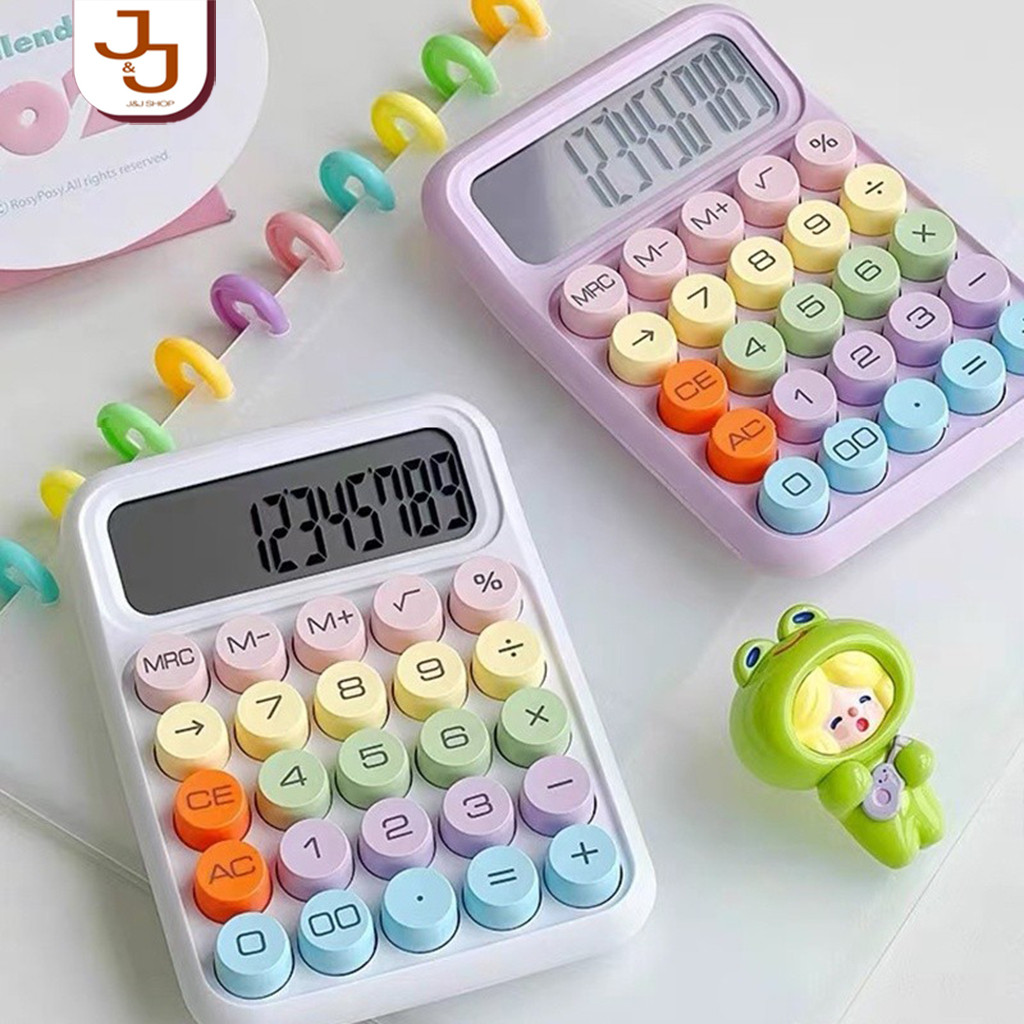 MYKorean Dopamine Color Calculator 12 Digits Large Display Mechanical ...