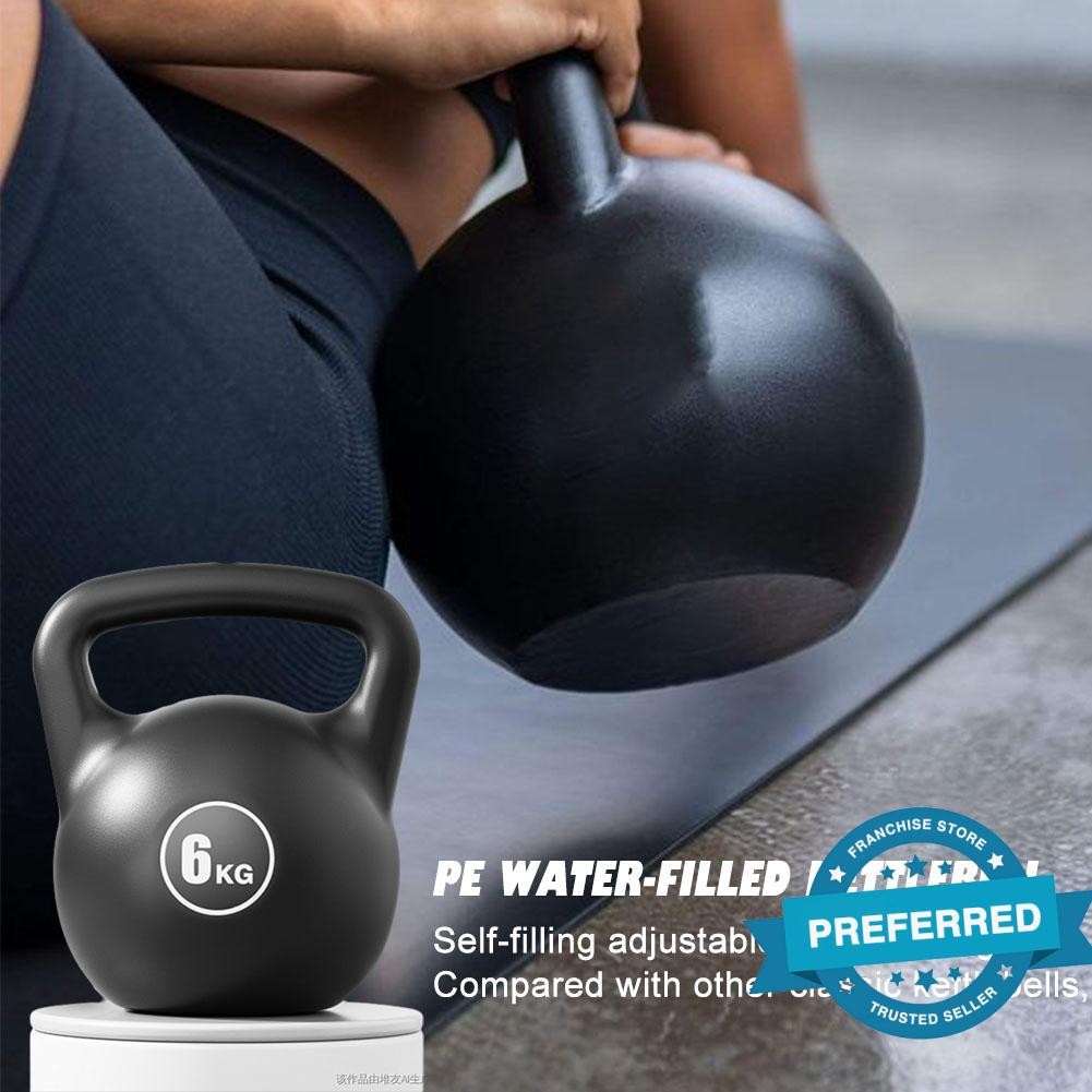 Pe Water-filled Kettlebell With Gloves Multi-functional Adjustable ...