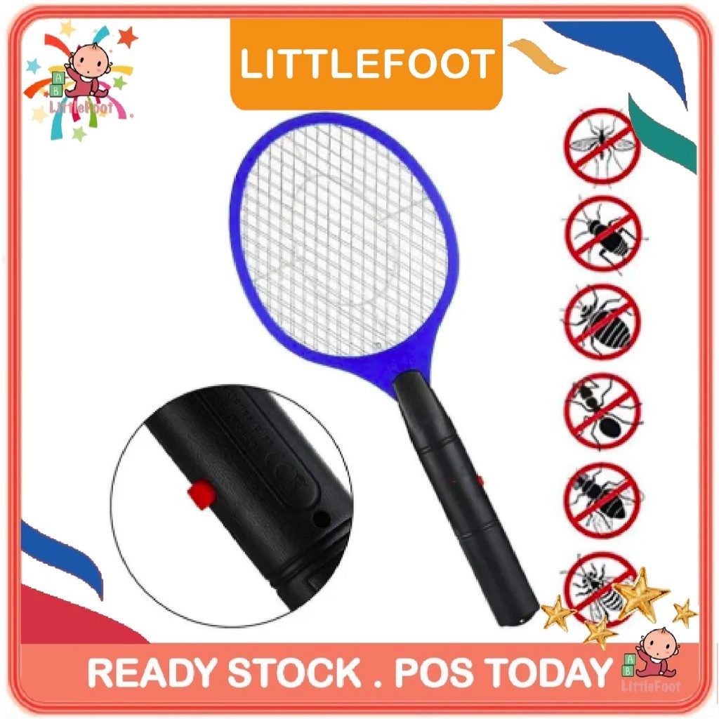🔥READY STOCK🔥Littlefoot Rechargeable Laser Electric Fly Swatter Against ...