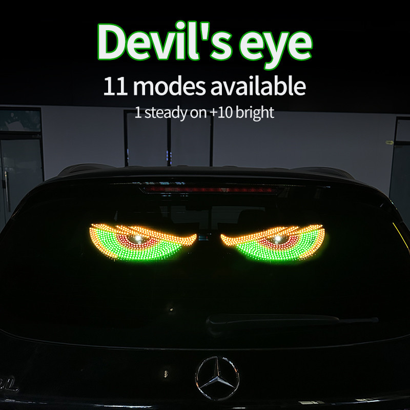 Car dynamic LED lights, devil's eye, rear windshield lights, car ...