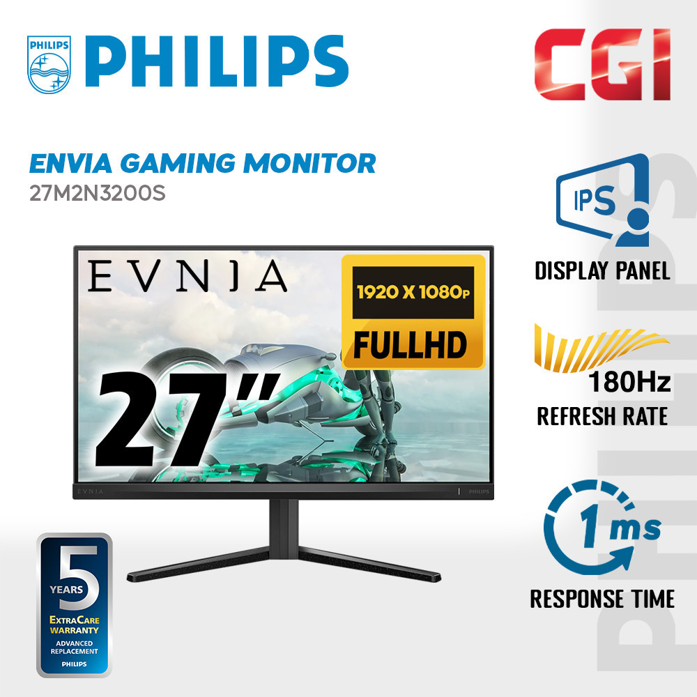 Philips 27" 27M2N3200S Evnia Fast IPS FHD HDR10 Freesync GSync 165Hz ...