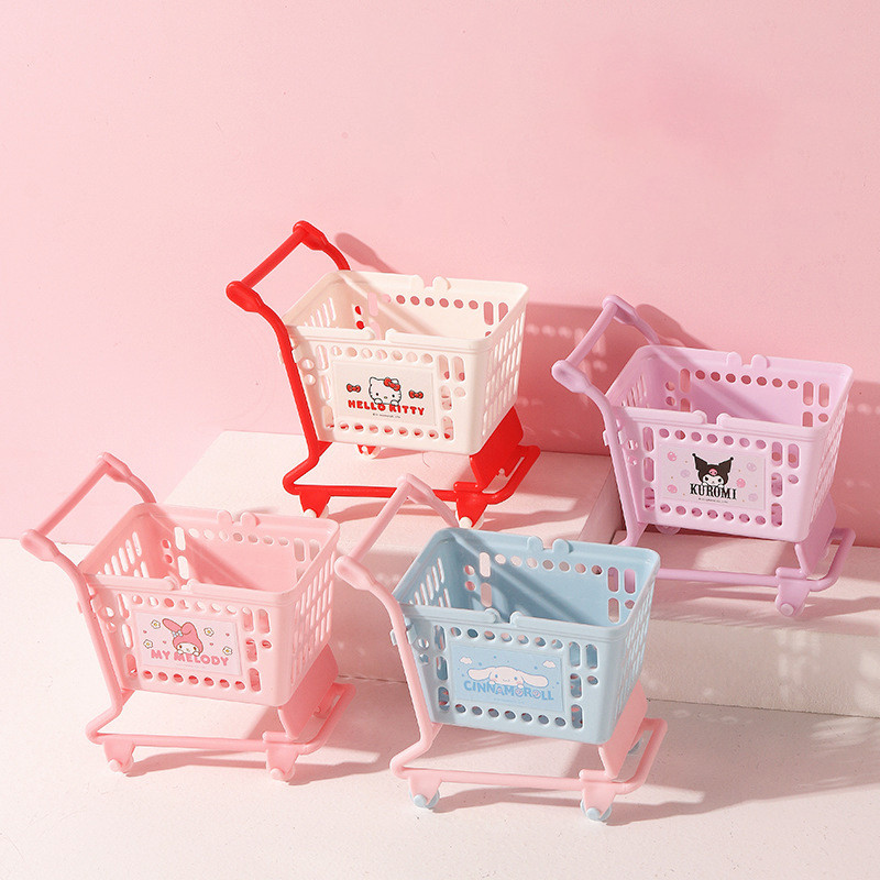 [SHNZCC] Cartoon Cart Storage Baskets Cute Anime Sundry Basket ...