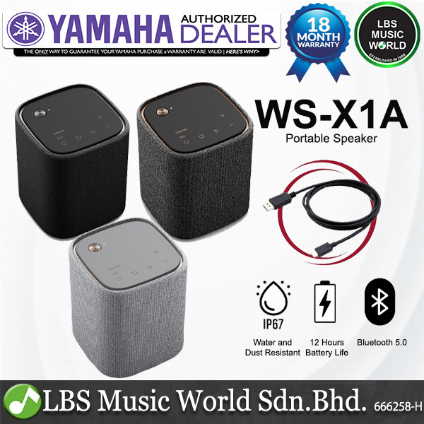 Yamaha WS-X1A Hi-Fi True X Wireless Mini Portable Speaker (WSX1A WS X1A ...