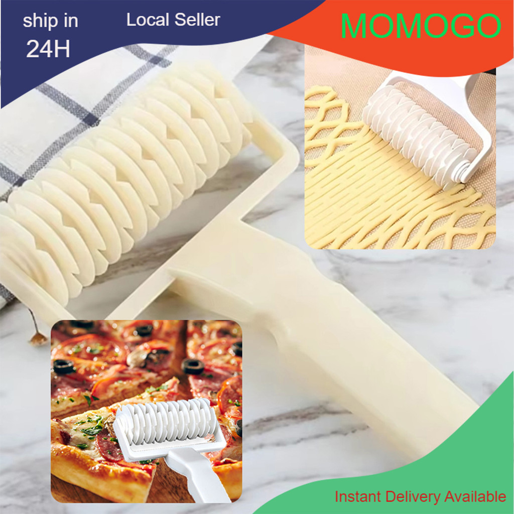 Pizza Pie Lattice Roller Cutter Cookie Dough Rollers Docker Spike ...