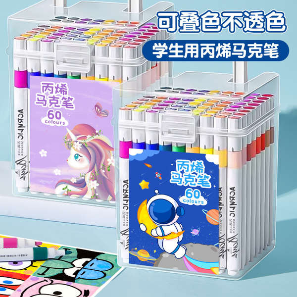 pencil warna colour pencil Penanda akrilik Januari, pen warna boleh ...
