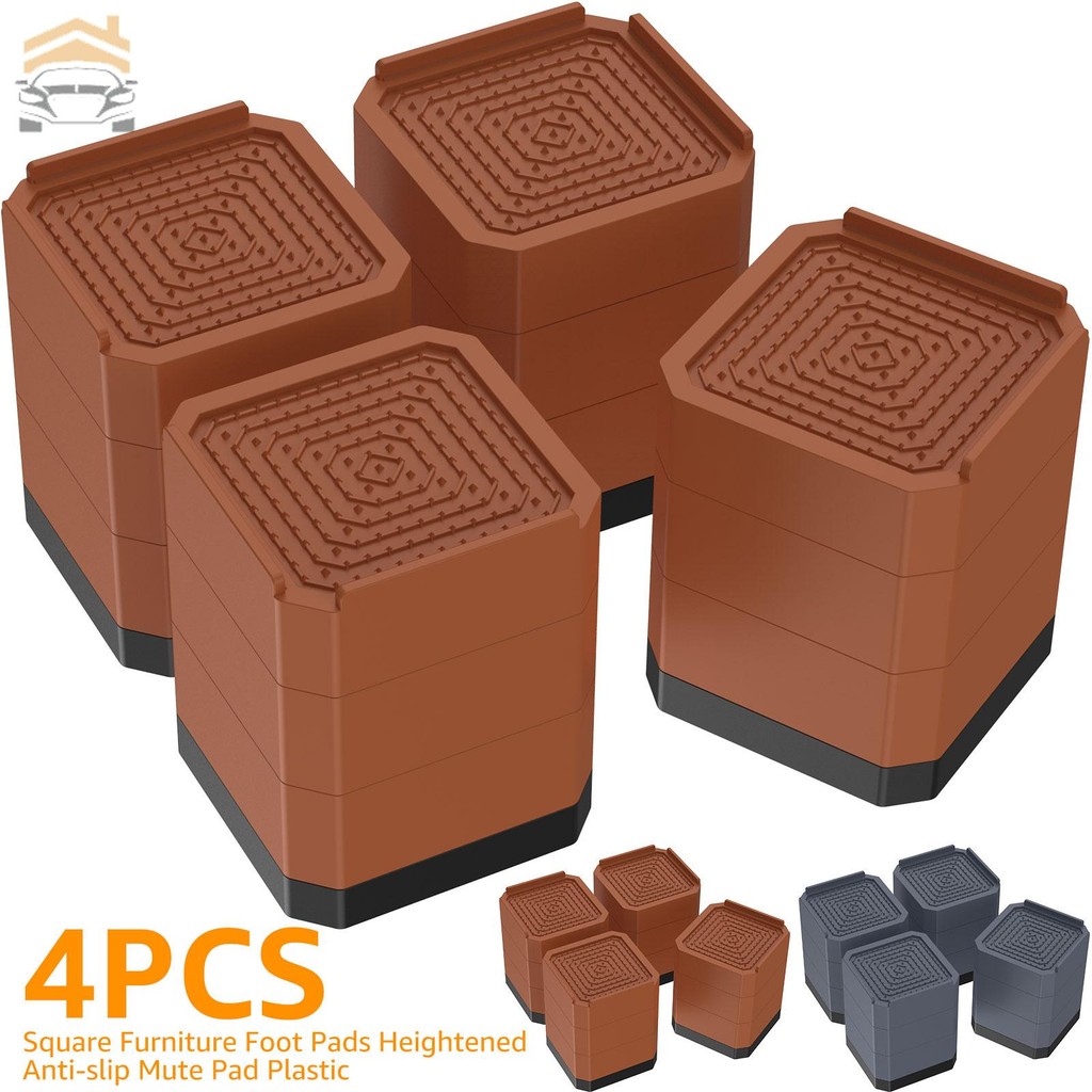 Bed Risers 3-Layer Detachable Adjustable Furniture Risers Heavy-Duty ...