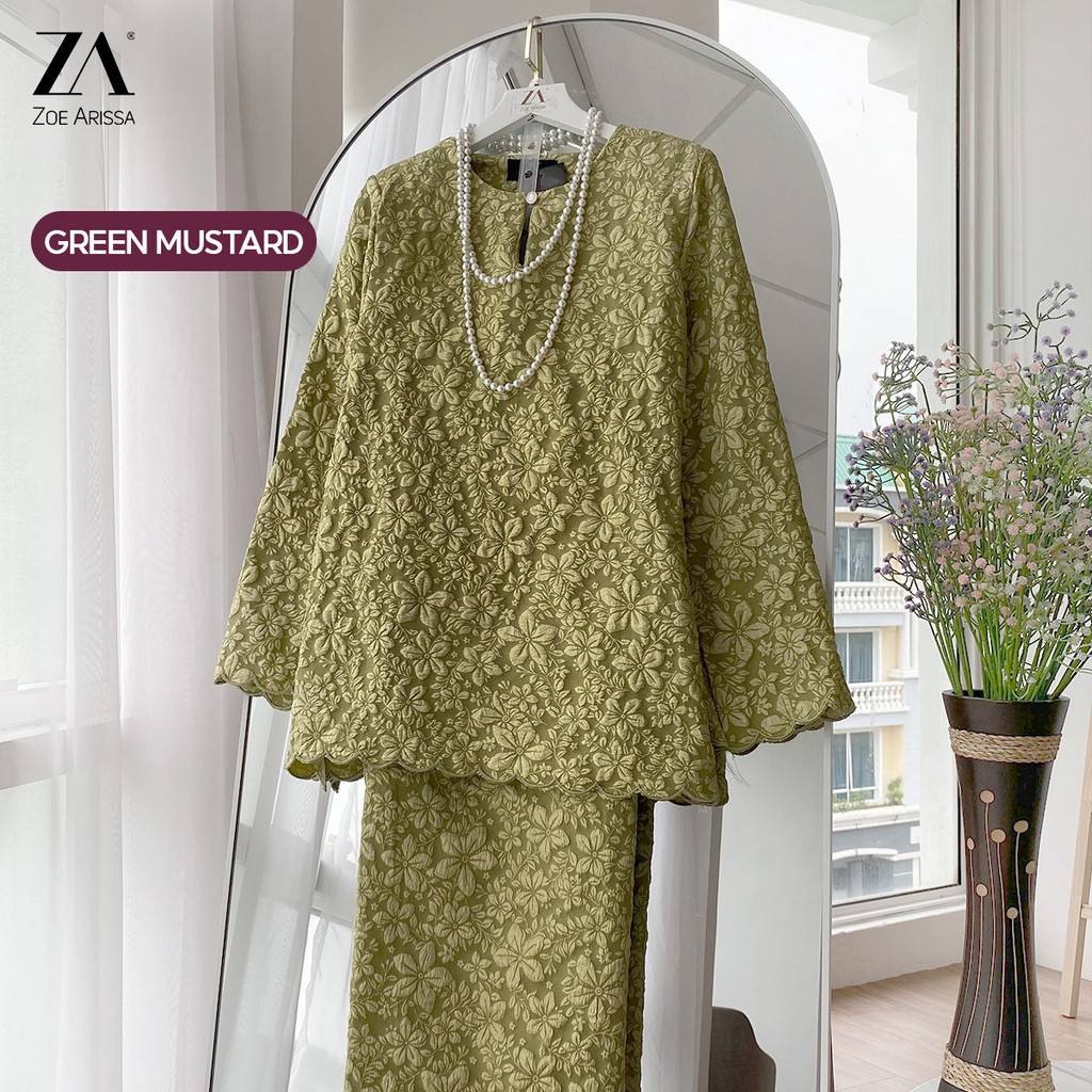 ZOE ARISSA Wisya Raya Kurung 2025 Kurung Kedah Brocade Textured Baju ...
