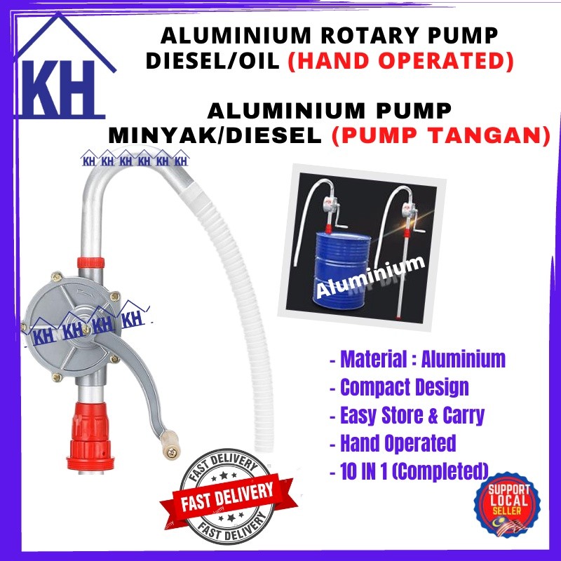 Aluminium Rotary Oil Diesel Pump Hand Rotary Manual Pam Minyak Diesel ...