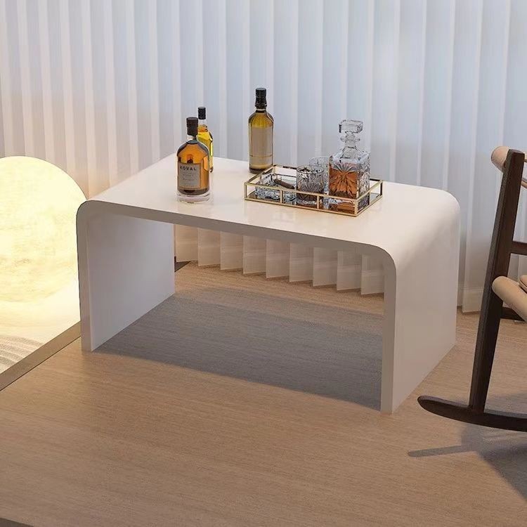 Bay Window Transparent Acrylic Table Household Modern Influencer Coffee Table Tatami Simple Low ...