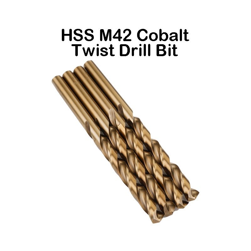 HSS M42 Cobalt Twist Drill Bit High Speed Steel 8% Cobalt 1mm 2mm 3mm ...