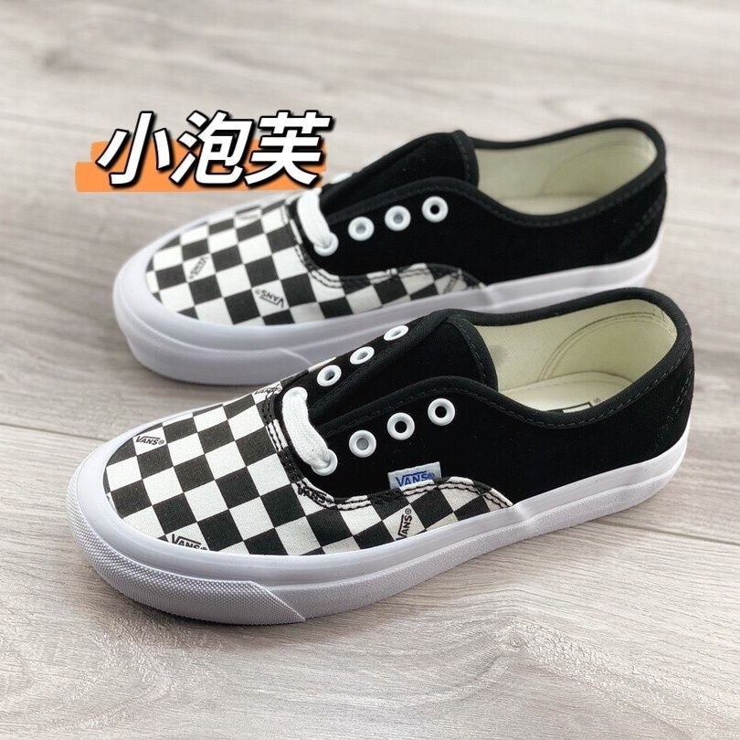 Valve locker og auth // entic LX black suede checkerboard shoes High ...