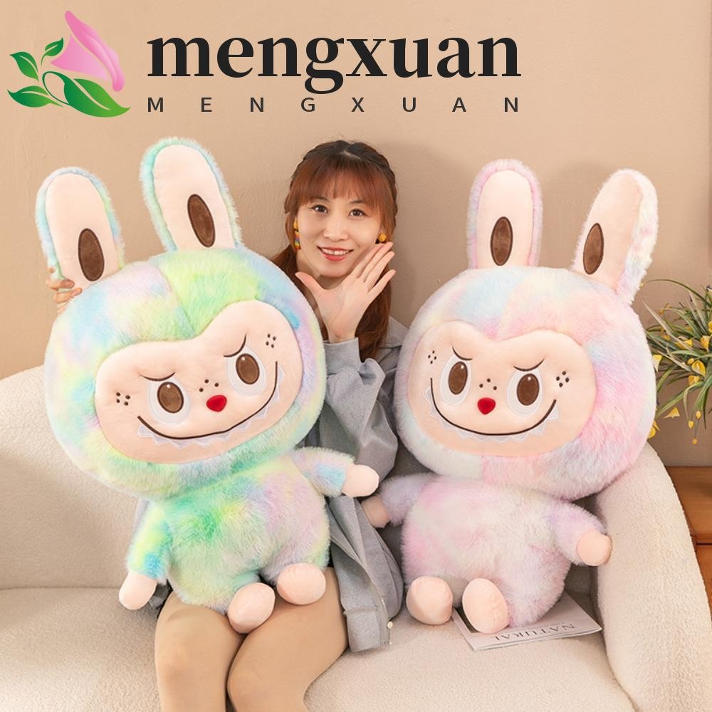 MENGXUAN Labubu Plush Stuffed Doll, Gradient Rainbow Color Labubu Time ...