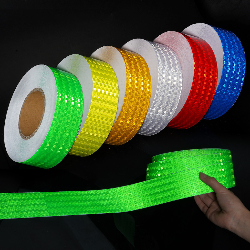 3M Reflective Car Stickers Waterproof Self-Adhesive Safety Warning Tape ...