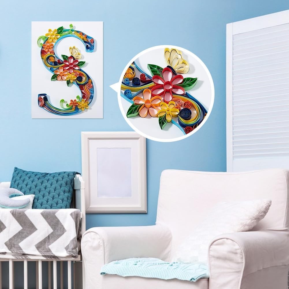 Kit Quilling Kertas PH PandaHall, Jalur Quilling Kertas 360 Jalur S ...