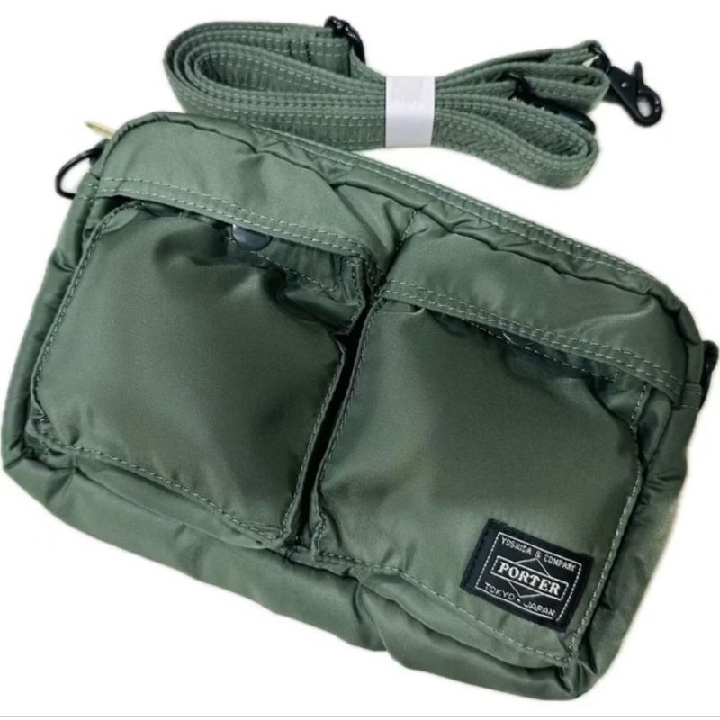 PORTER TOKYO JAPAN Sling Chest Waist Shoulder Porch Pouch Travel ...