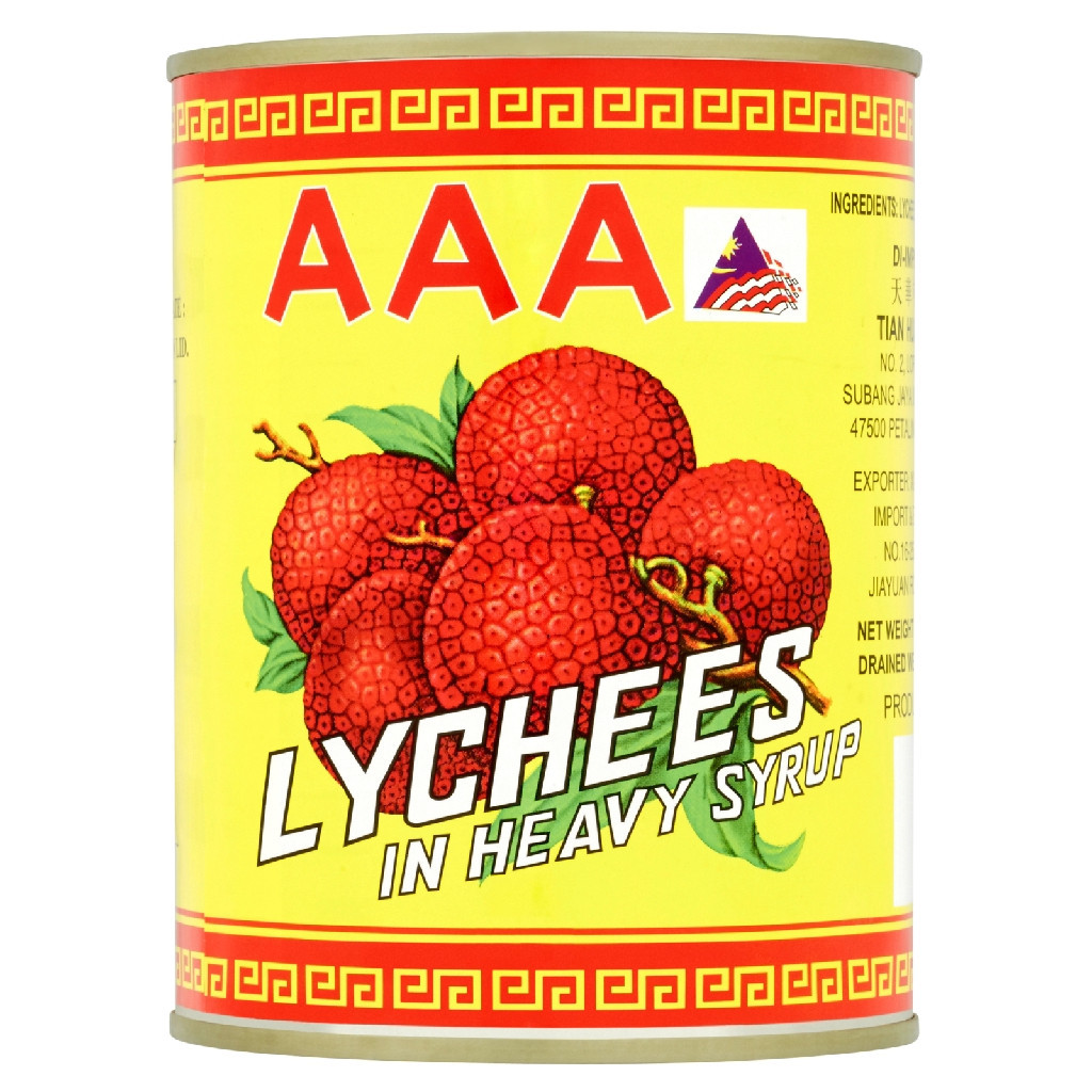 AAA Lychees in Heavy Syrup (565g) | Shopee Malaysia