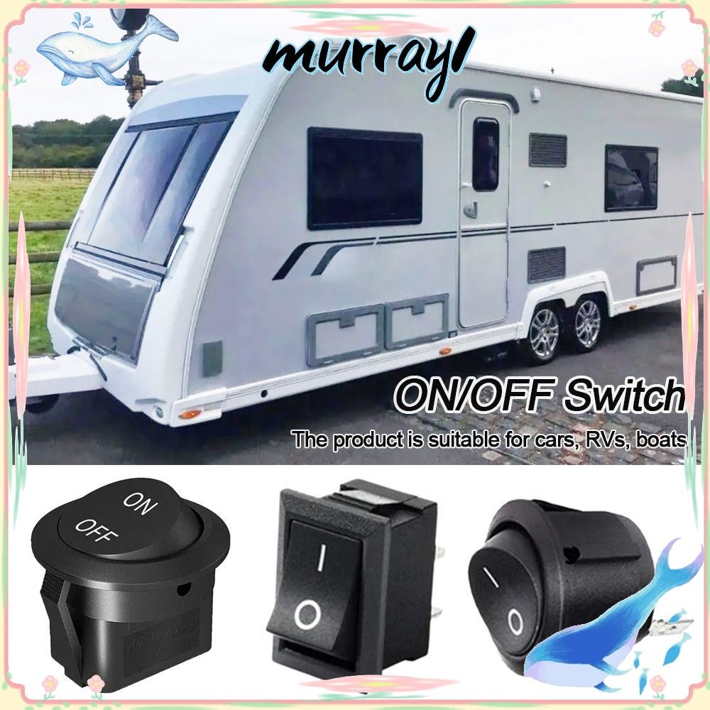 MURRAY1 Circular Switch, 12V 24V 20MM ON/ Switch, Mini Toggle Switch ...
