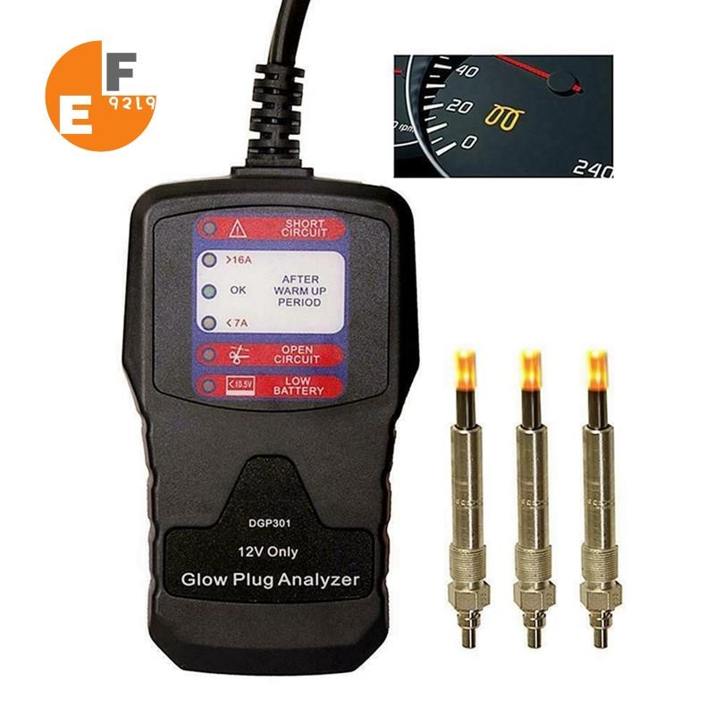 12V Automotive Glow Plug Analyzer Glow Plug Tester LED Diagnostic Tool ...