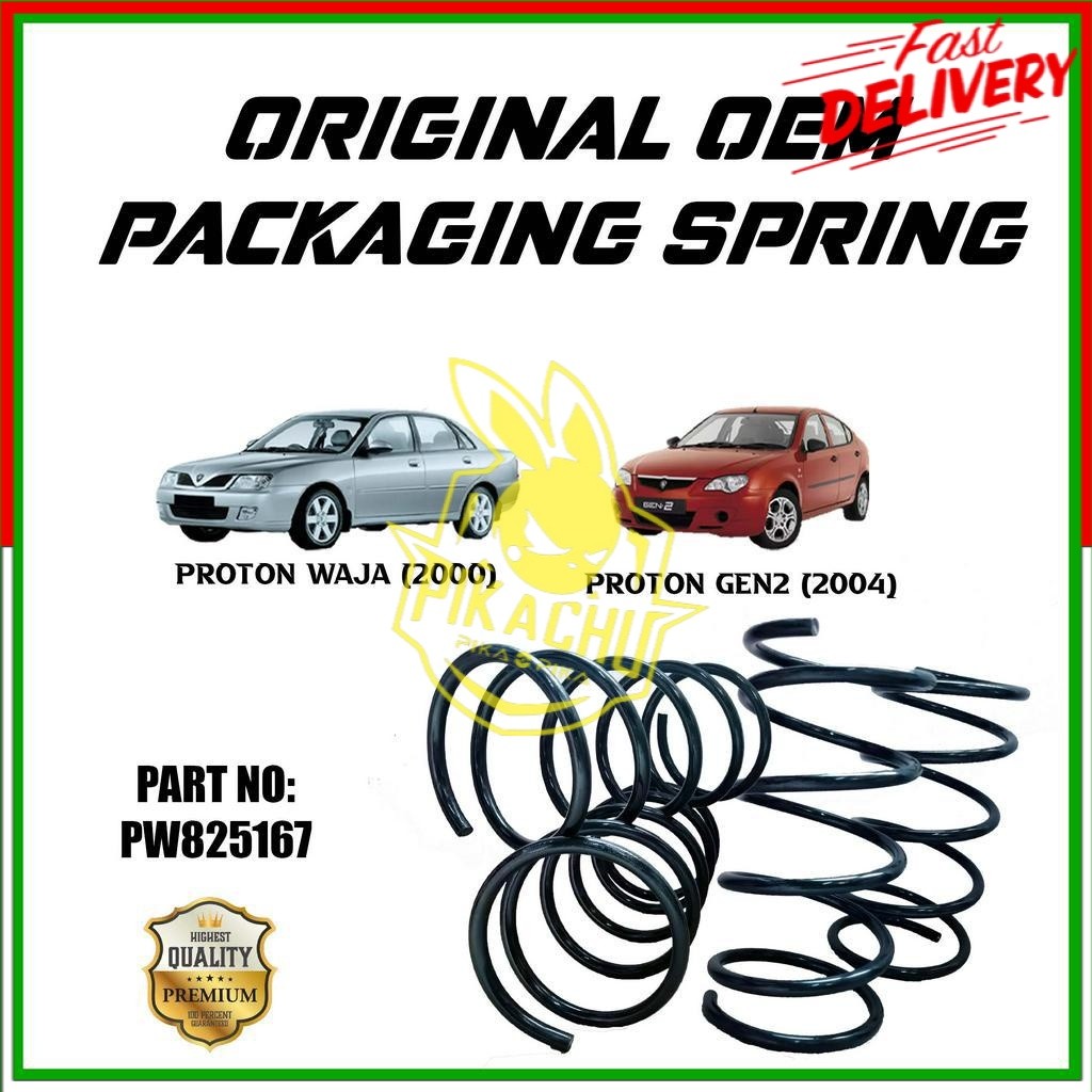 ORIGINAL KAYABA PROTON WAJA & PROTON GEN 2 COIL SPRING ORIGINAL OEM ...