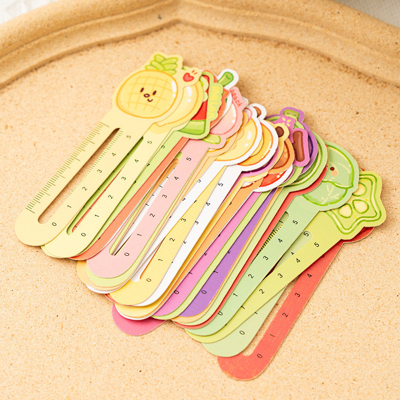 30 Pcs Boxed Lovely Cartoon Rulers Series Paper Bookmark Student Book ...