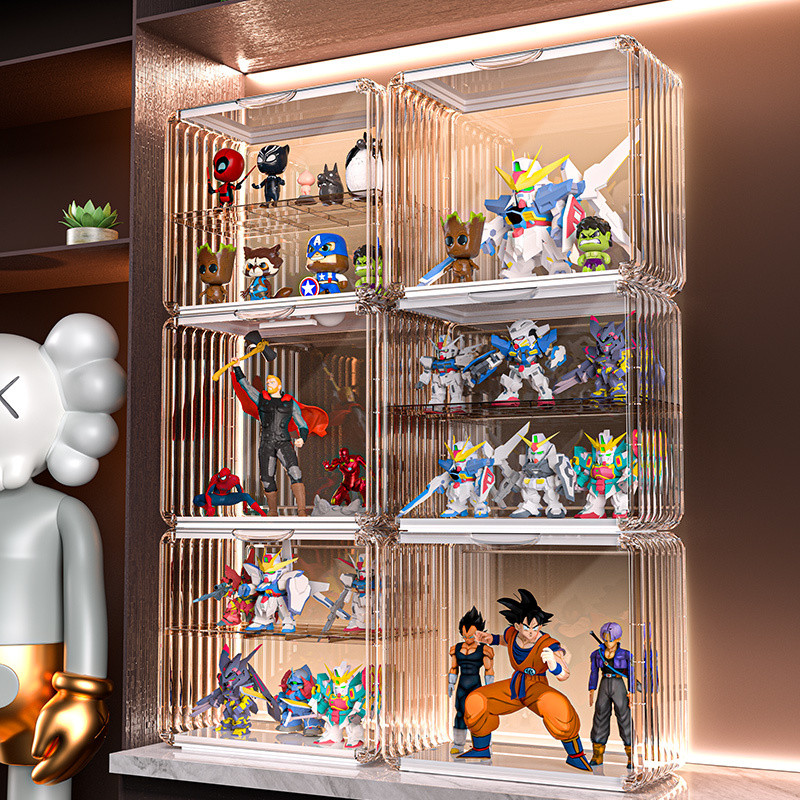盲盒收納盒Blind box storage Display stand Mart crybaby Molly Baby three ...