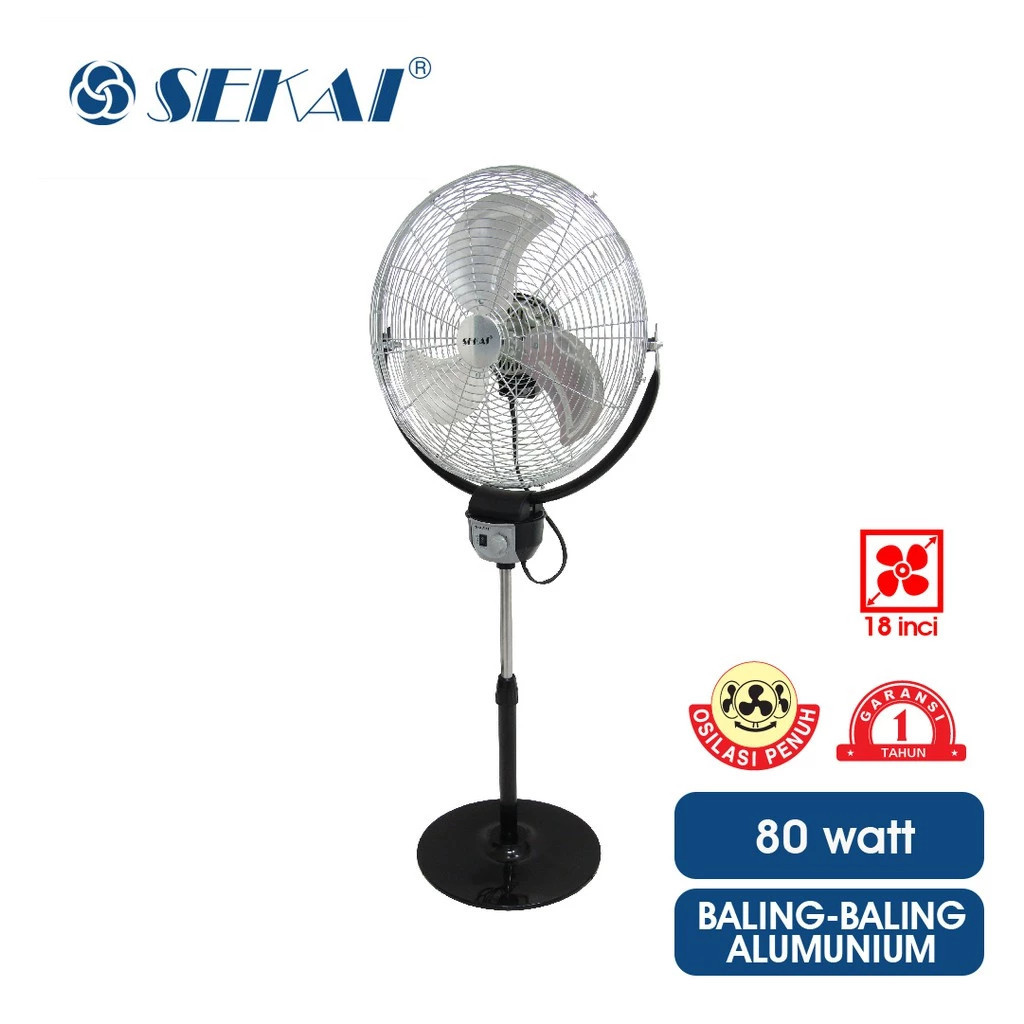 Sekai Tornado Standing Fan 18 Inch HSN 1838 Stand Fan (G) | Shopee Malaysia