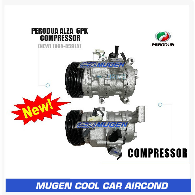 MGC CHINA NEW PERODUA ALZA 6PK Compressor CXA-8591A | Shopee Malaysia