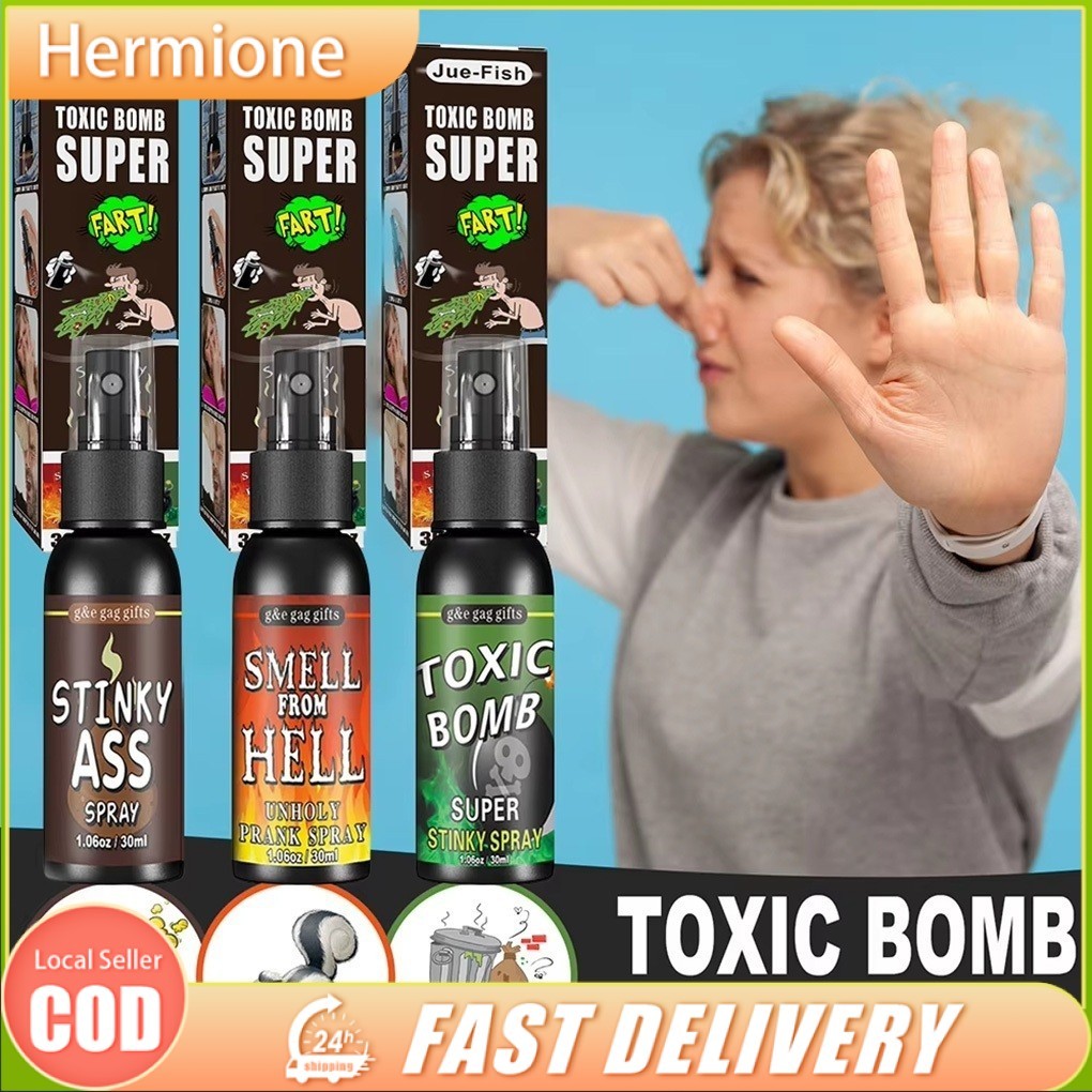 30ml Novelty Liquid Fart Gag Prank Joke Spray Can Stink Bomb Smelly ...