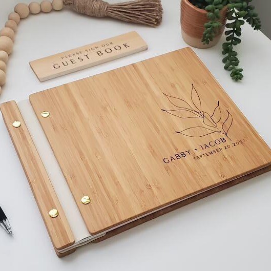 [Customized] Personalized Wedding Guest Book, Wedding Photo Album Gift ...