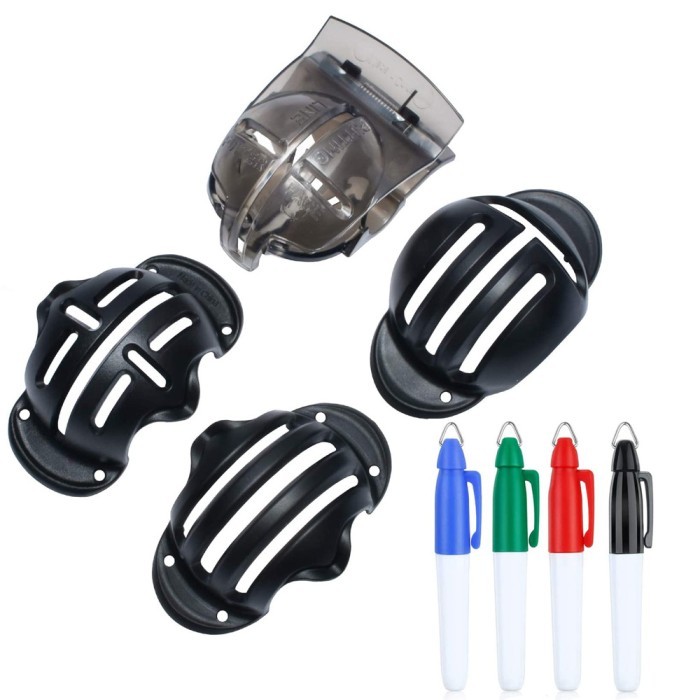 Golf Marker Set Putter Alignment Line Drawing With Pen Scoring Device ...