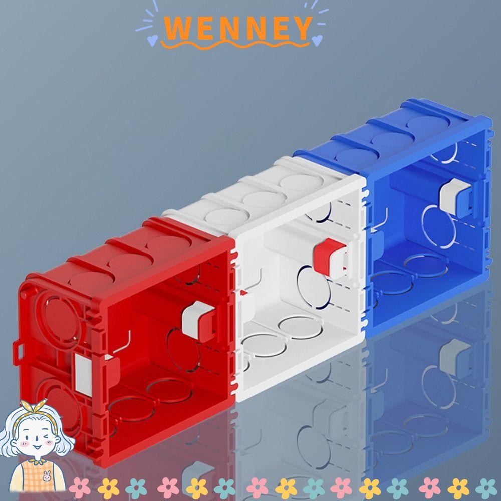 WENNEY Socket Mounting Box, Plastic PVC 86Type Switch Mounting Box ...