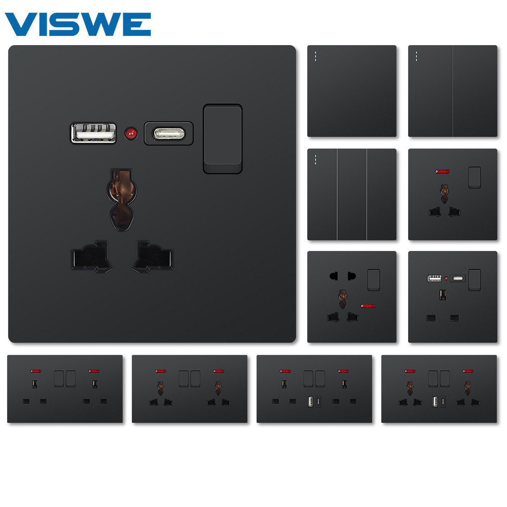 ‌VISWE | usb socket | universal socket | double socket | wall socket | power socket | wall ...